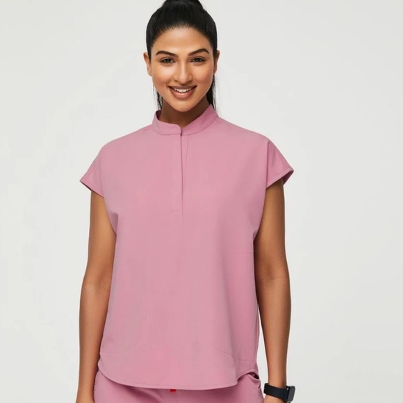 Figs | Tops | Figs Limited Edition Chalk Pink Scrub Top | Poshmark